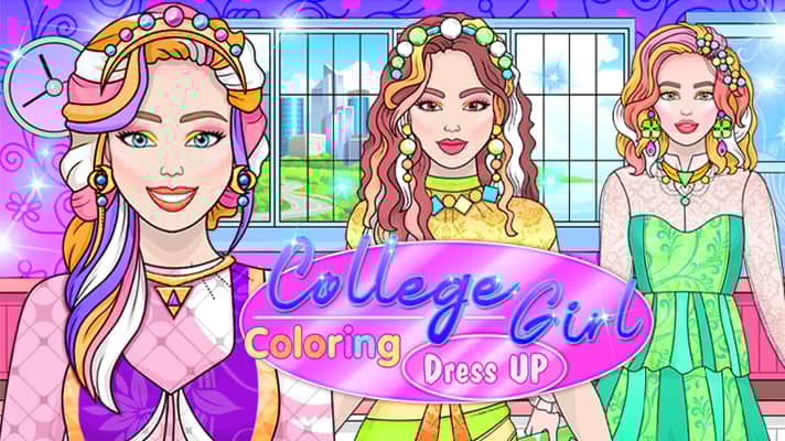 dress up games and coloring pages