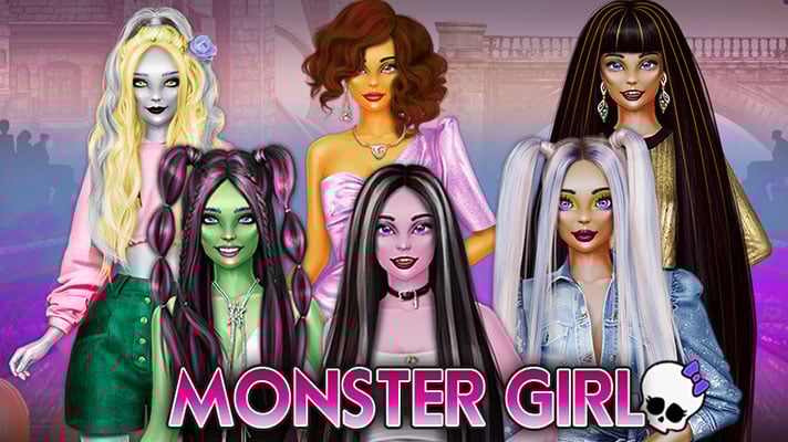 Monster Girl Dress Up & Makeup 🕹️ Play on CrazyGames