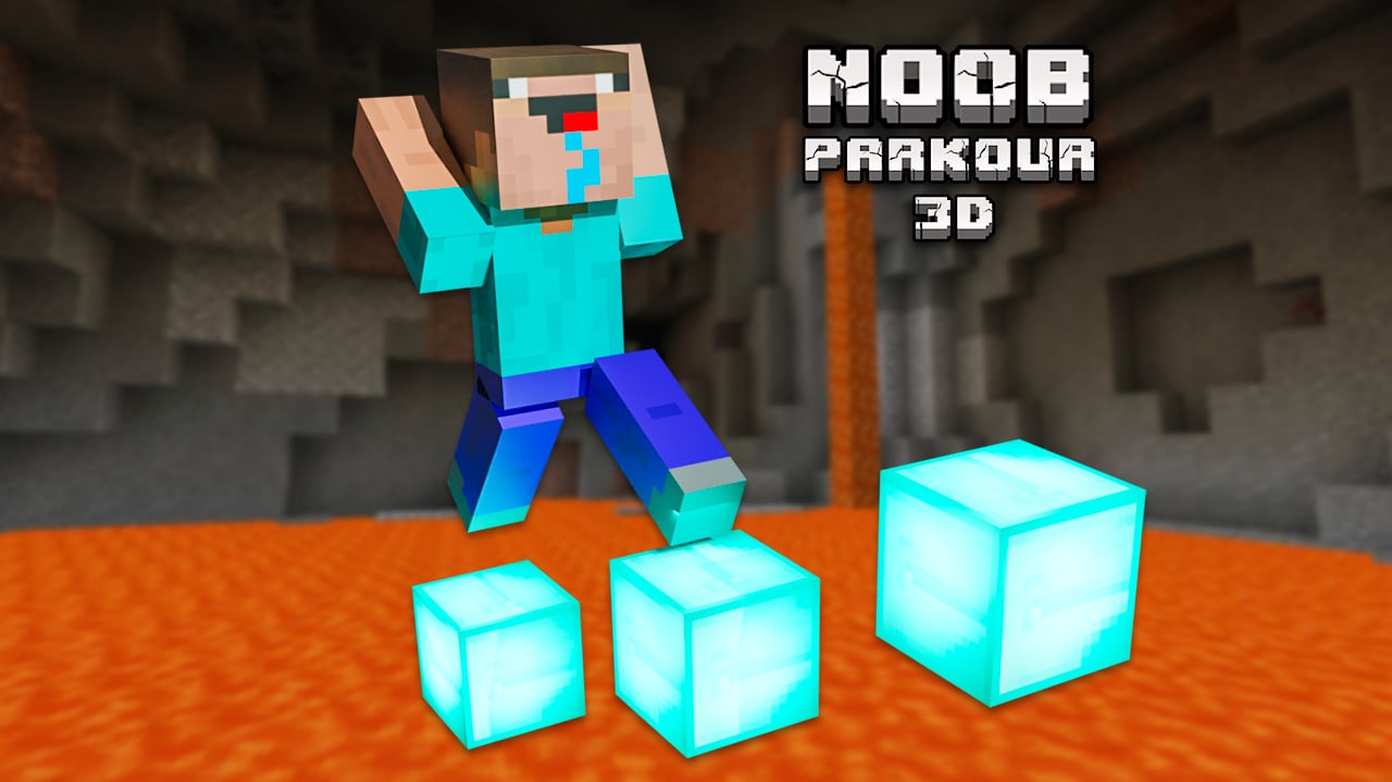 Noob Parkour 3D 🕹️ Játszd a CrazyGames