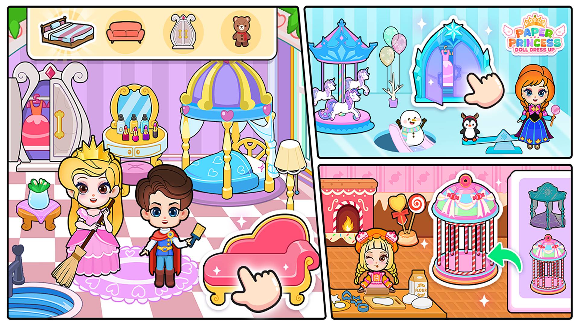 Princess doll dress up store