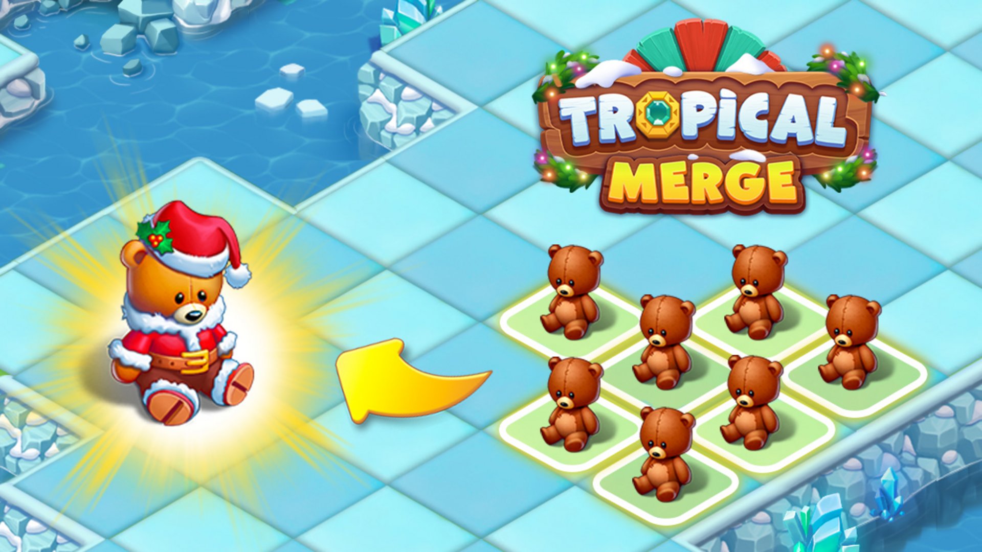 Tropical Merge 🕹️ Joue sur CrazyGames!